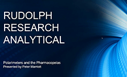 Polarimeters and Pharmacopeias - Rudolph Research Analytical