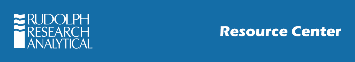 Resource Center - Rudolph Research Analytical